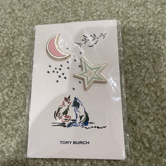 Tory Burch | Other | Tory Burch Star And Moon Pins New Wo Tags | Poshmark